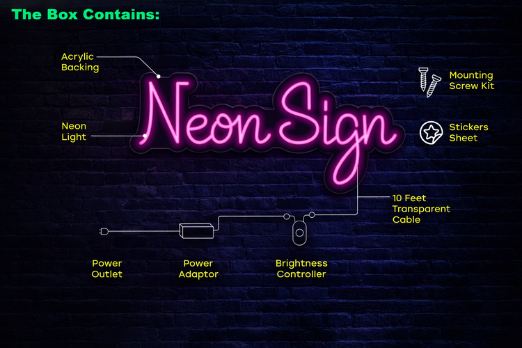Custom Neon Signs - Design Your Own LED Neon Light India – The Seven ...