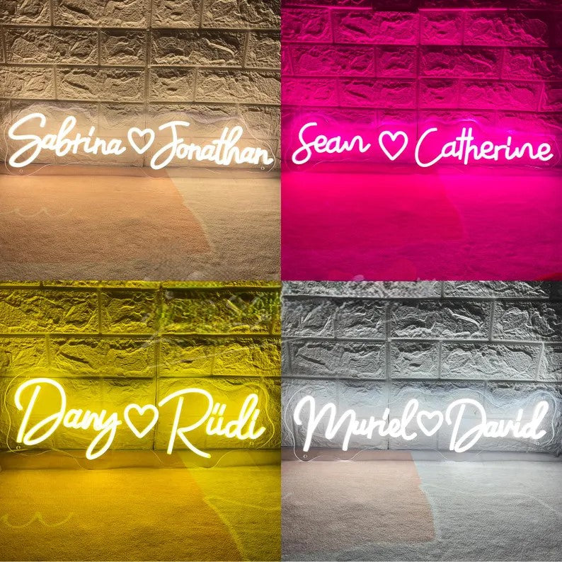 Custom Neon Sign for Couples | Brighten Your Space | The Seven Colours